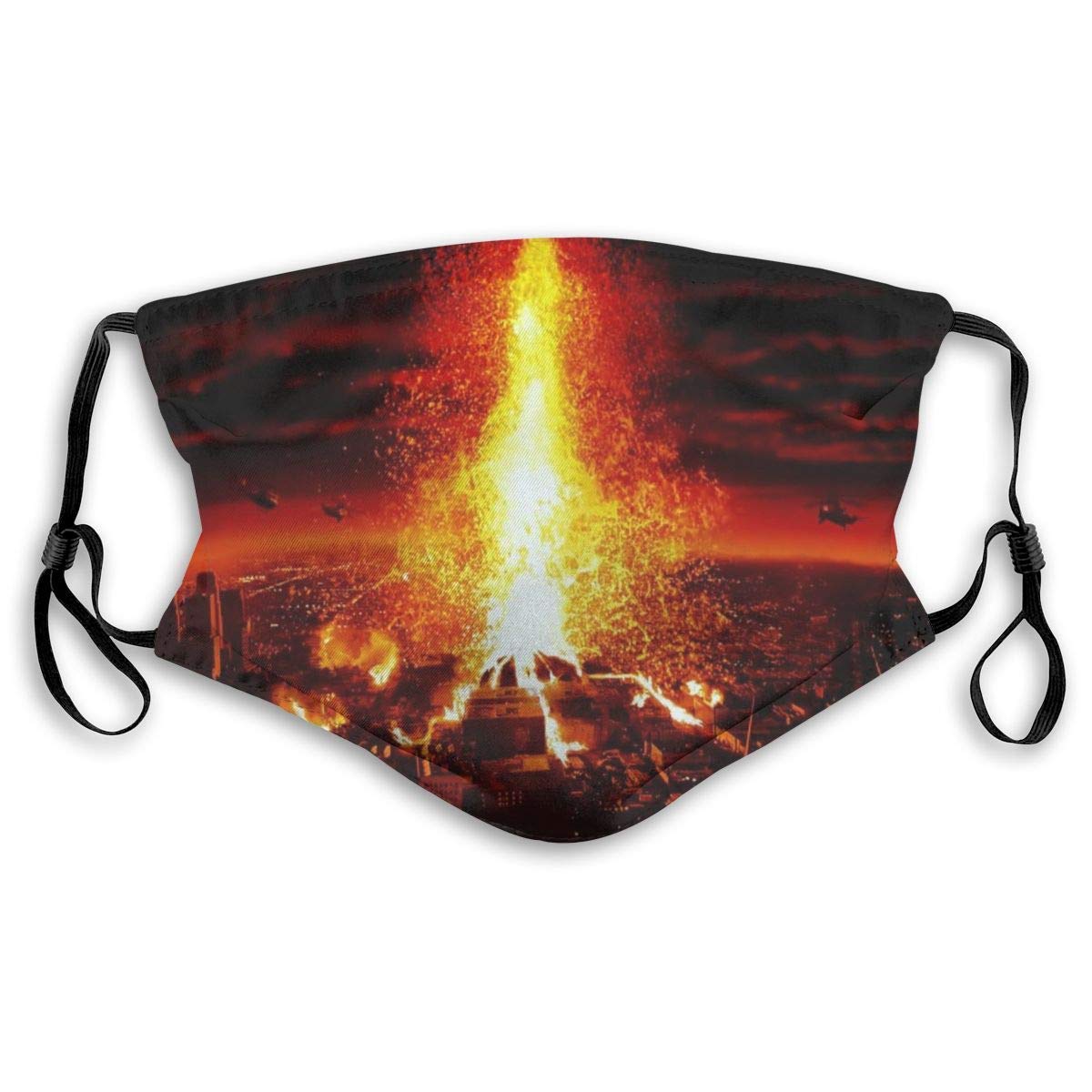 Amazon.com : Comfortable Windproof mask, Volcano, Printed Facial ...