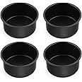 Amazon.com: P&P CHEF Non-stick Cake Pan Set of 4, 4 Inch Round Baking ...
