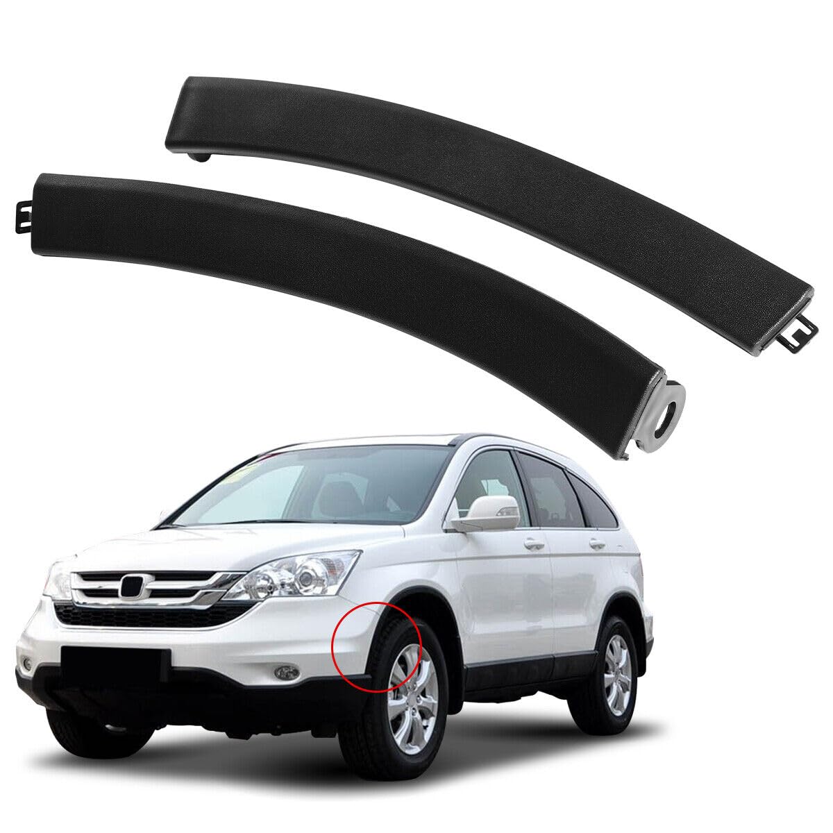 RONTCOS 2Pcs Front Bumper Wheel Fender Molding Trim Filler Kit for ...