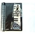 Amazon.com : Music Themed Stationery Notebook Set - Black Piano Keys ...