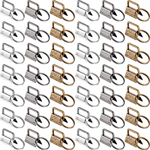 150 Pieces Key Fob Hardware 3 Colors Keychain Fob Wristlet Hardware ...
