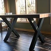 Amazon.com: Metal Table Legs, X-Frame Style - Any Size and Color: Handmade