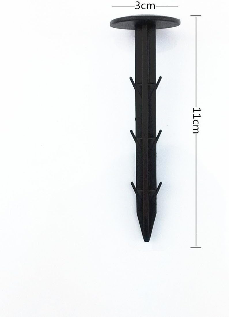 KINGLAKE 30 Pcs 4.3 Inch Garden Securing Pegs Plastic Fixing Peg Weed ...