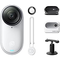 Insta360 GO 3S - 128 GB White GO 3S Camera Only 4K Tiny Portable Vlogging Camera, Hands-Free ...
