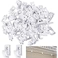 Amazon.com: Amyhill 20 Pieces White Wire Shelf Clips Closet Shelves ...