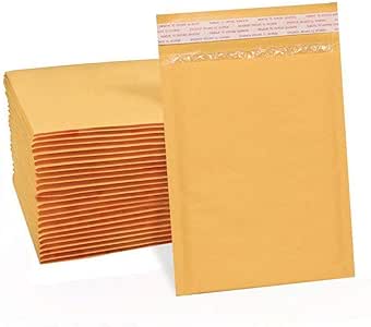 Sobre acolchado sobre de burbujas, 10 piezas, Kraft de franqueo ...