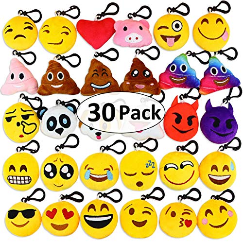 Aitey Emotion Keychain for Kids, Emotion Plush Party Decorations ...