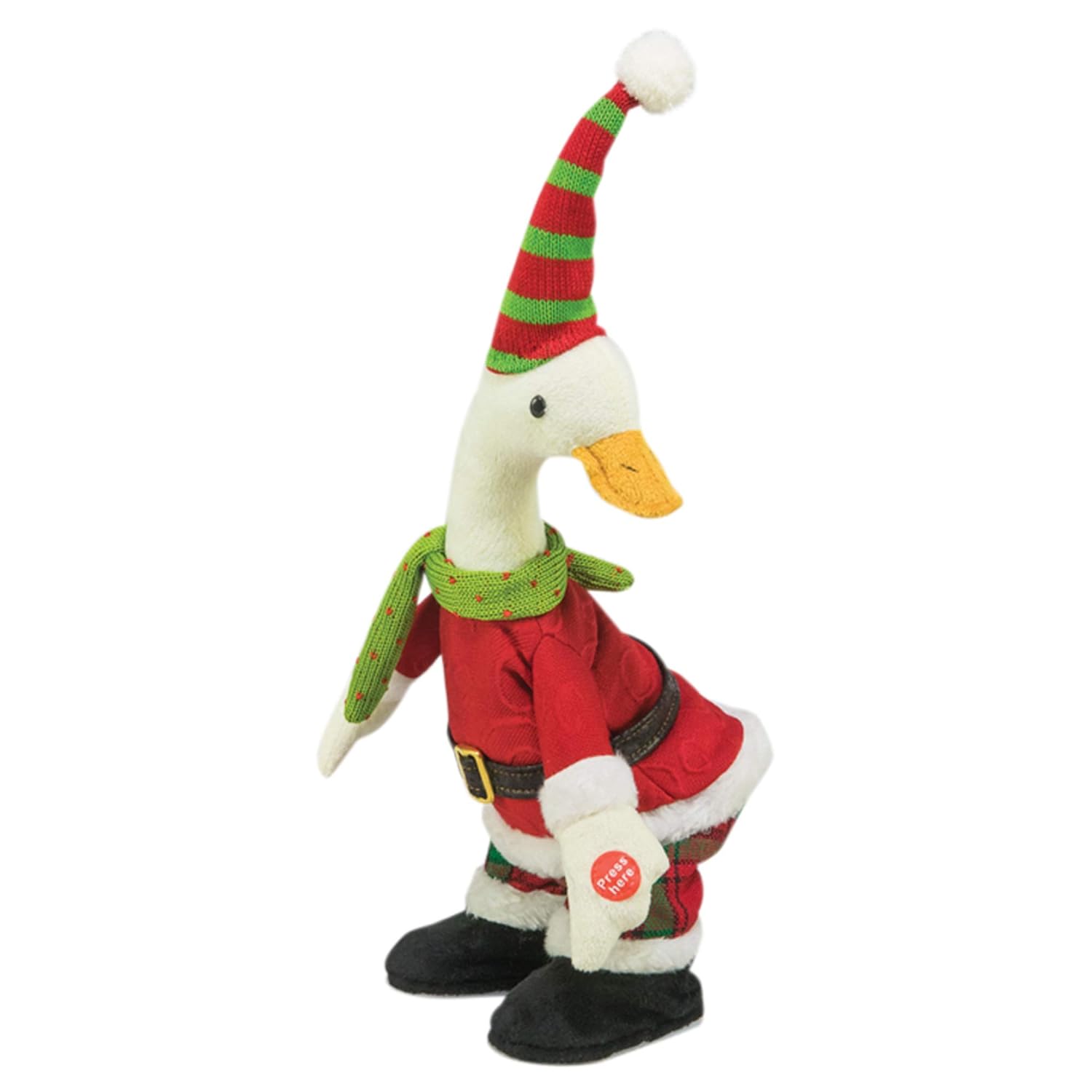 Seasonal Décor Hannas Handiworks Musical Dancing Twerking Duck Santa 7 ...