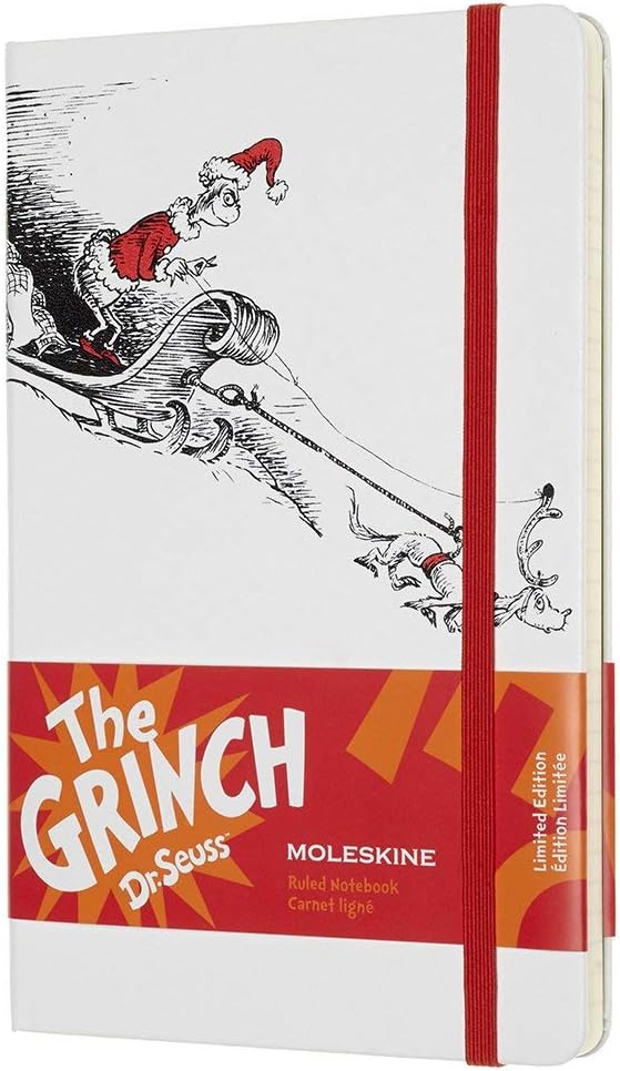 2 x Dr. Seuss The Grinch Limited Edition White Large Ruled Notebook ...