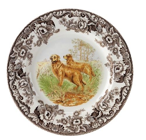 Spode Woodland Hunting Dogs Golden Retriever Dinner Plate in Kuwait ...