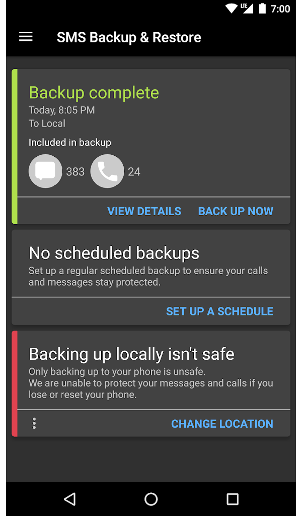SMS Backup & Restore:Amazon.com:Appstore for Android