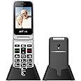 artfone 3G Unlocked Senior Flip Cell Phone,Senior Phone with Charging Dock and Large Screen for ...