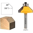Yonico Chamfer Router Bits Edge Forming 45 Degree 1/4-Inch Shank 13105q ...