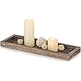 Amazon.com: Romadedi Rustic Decorative Wood Candle Tray - 15" Wooden ...