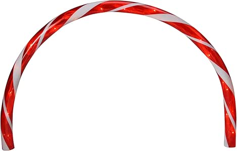 Amazon.com: Northlight Set of 3 Candy Cane Arch Outdoor Christmas ...