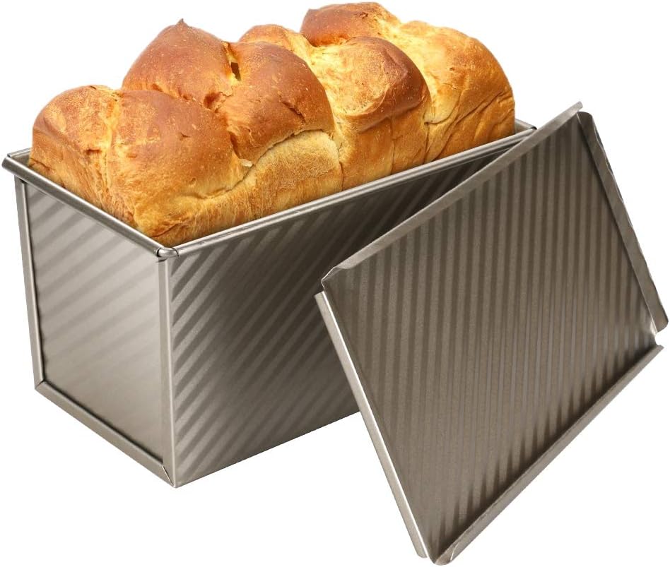 Maxjaa Loaf Pan With Lid For Baking Bread Non Stick Loaf Tin With Cover Maxjaa Loaf Pan With Lid For Baking Bread Non Stick Loaf Tin With Cover