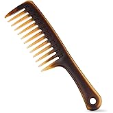 Amazon.com : Mandalahuang black Large Hair Detangling Comb, Wide Tooth ...
