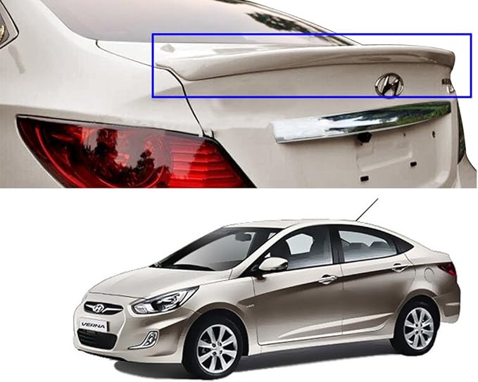 Autopearl Oe Type Car Spoiler for Hyundai Verna Fluidic (Pure-White ...