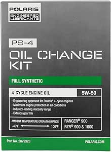 Polaris 2879323 Oil Change Kit 2013-2017 Ranger 900-1000 and 2013-2017 ...
