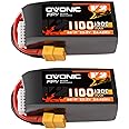 Amazon.com: OVONIC 130C 6S 1100mah Lipo Battery 22.2V Pack with XT60 Plug for FPV Racing : Toys ...