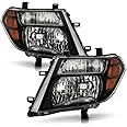 Amazon.com: ACANII - For Black 2008-2012 Nissan Pathfinder Headlights ...