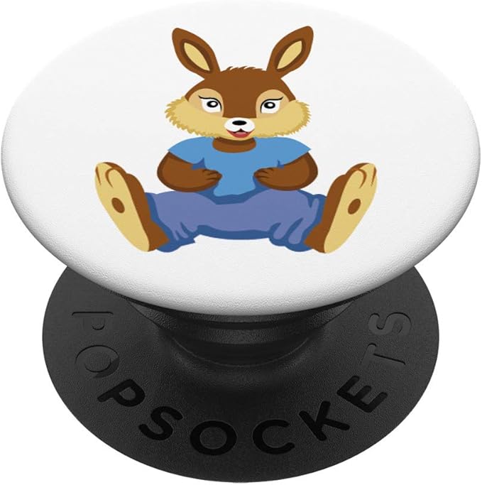 Amazon.com: Cute Stuffed Bunny Rabbit Animal Gift PopSockets Grip and ...