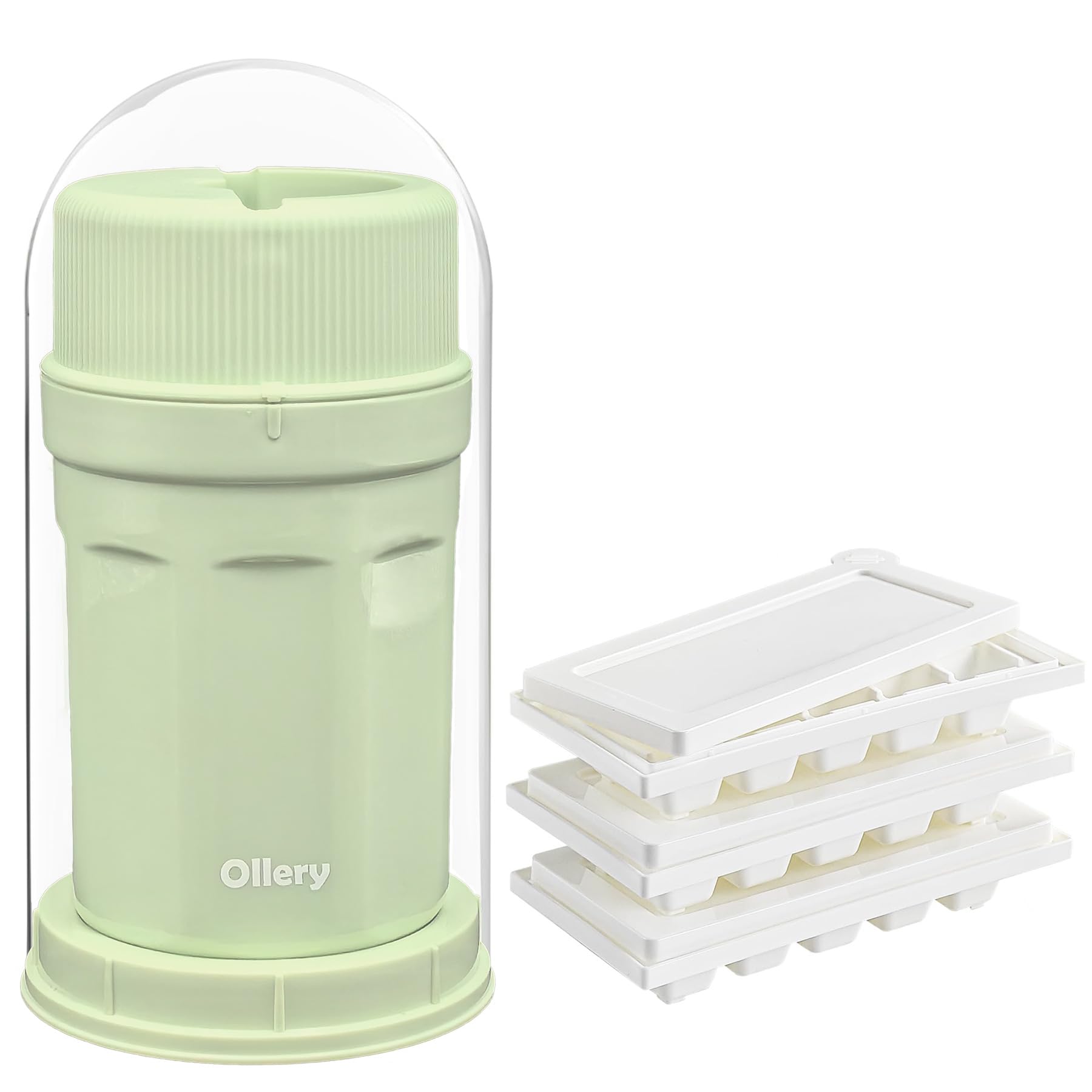 Ollery Easy Twisting Ice Cup,Ice Cube Trays for Freezer with Lids ...
