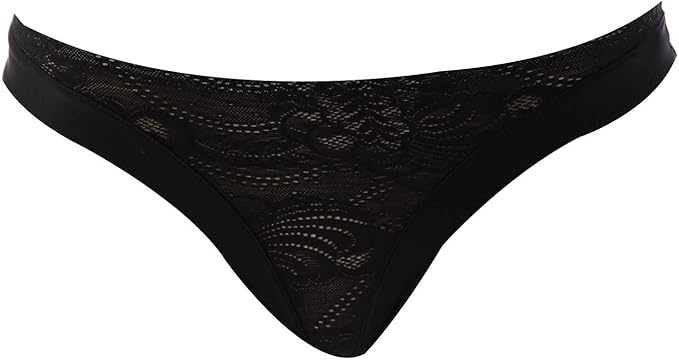 Wonderbra Ultimate Strapless Lace Thong High Rise Women's Thong Black ...