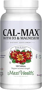 Amazon.com: Cal-Max - Calcium Citrate w/ Vitamin D3 and Magnesium For ...