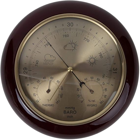 Amazon.com : Lily’s Home Weather Station Wall Decor, Wood Frame ...