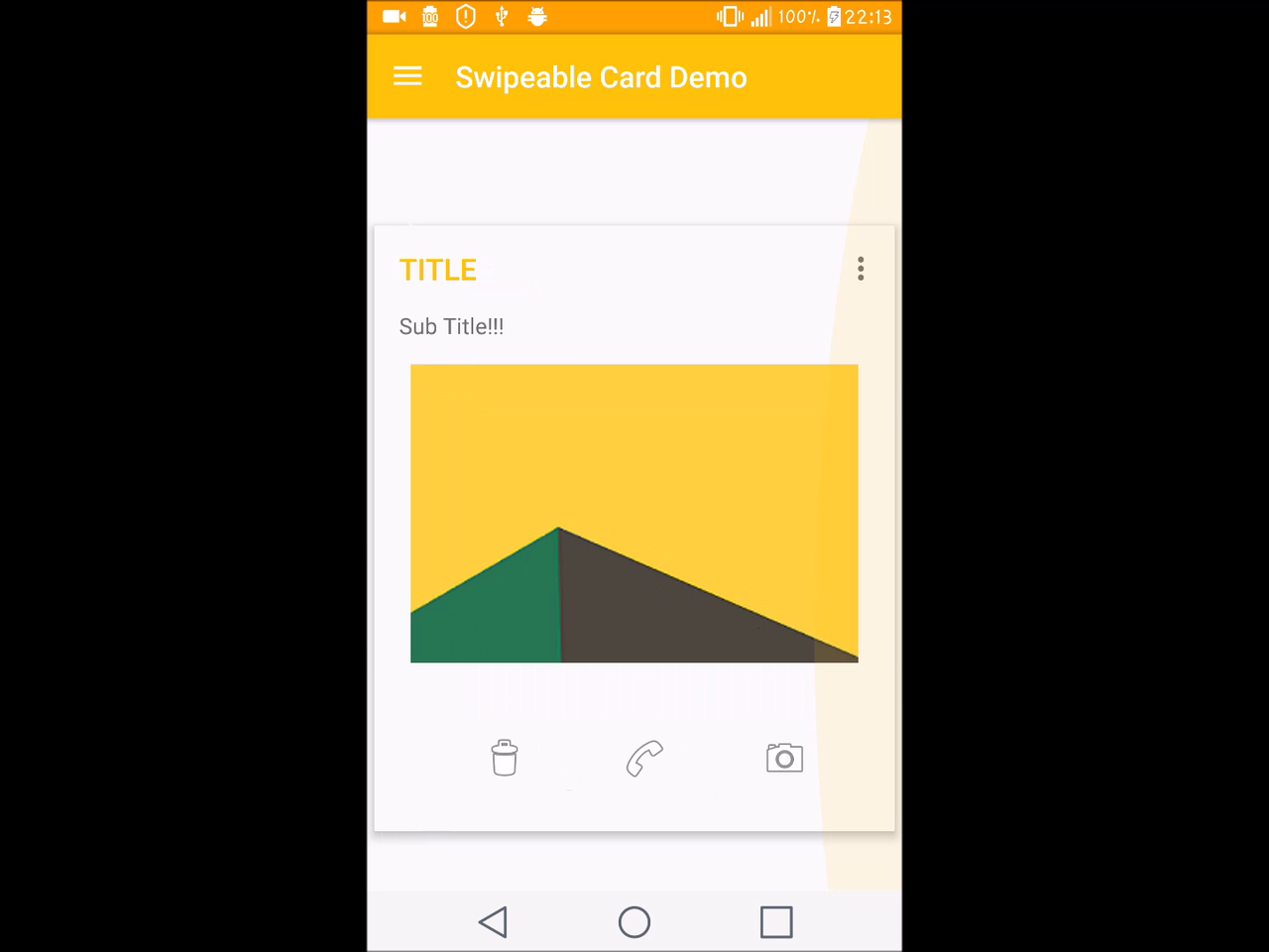 Swipeable Card Demo-Amazonアプリストアのアプリ