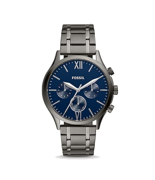 Buy Fossil Fenmore Midsize Multifunction Smoke Stainless Steel Watch ...
