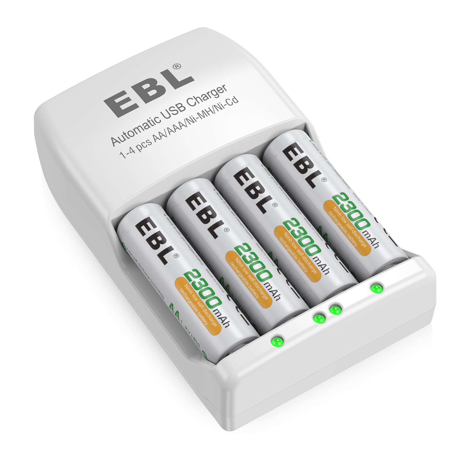 Mua EBL AA Rechargeable Batteries 4 Pack, 2300mAh Ni-MH with Individual ...