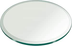 Amazon.com - Fab Glass and Mirror 48 Inch Round Glass Table Top, 48 ...