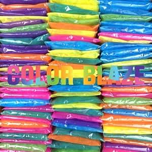 Amazon.com: 25 Assorted Color Powder Packets - Ideal for color run ...