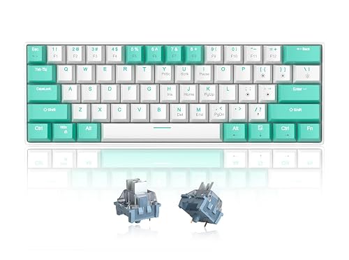 MageGee 60% Mechanical Keyboard, Mini 60 Percent Hot-Swappable Gaming ...