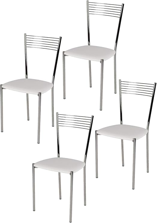 Tommychairs - Set 4 sedie moderne e di design ELEGANCE per cucina bar salotti e sala da pranzo ...