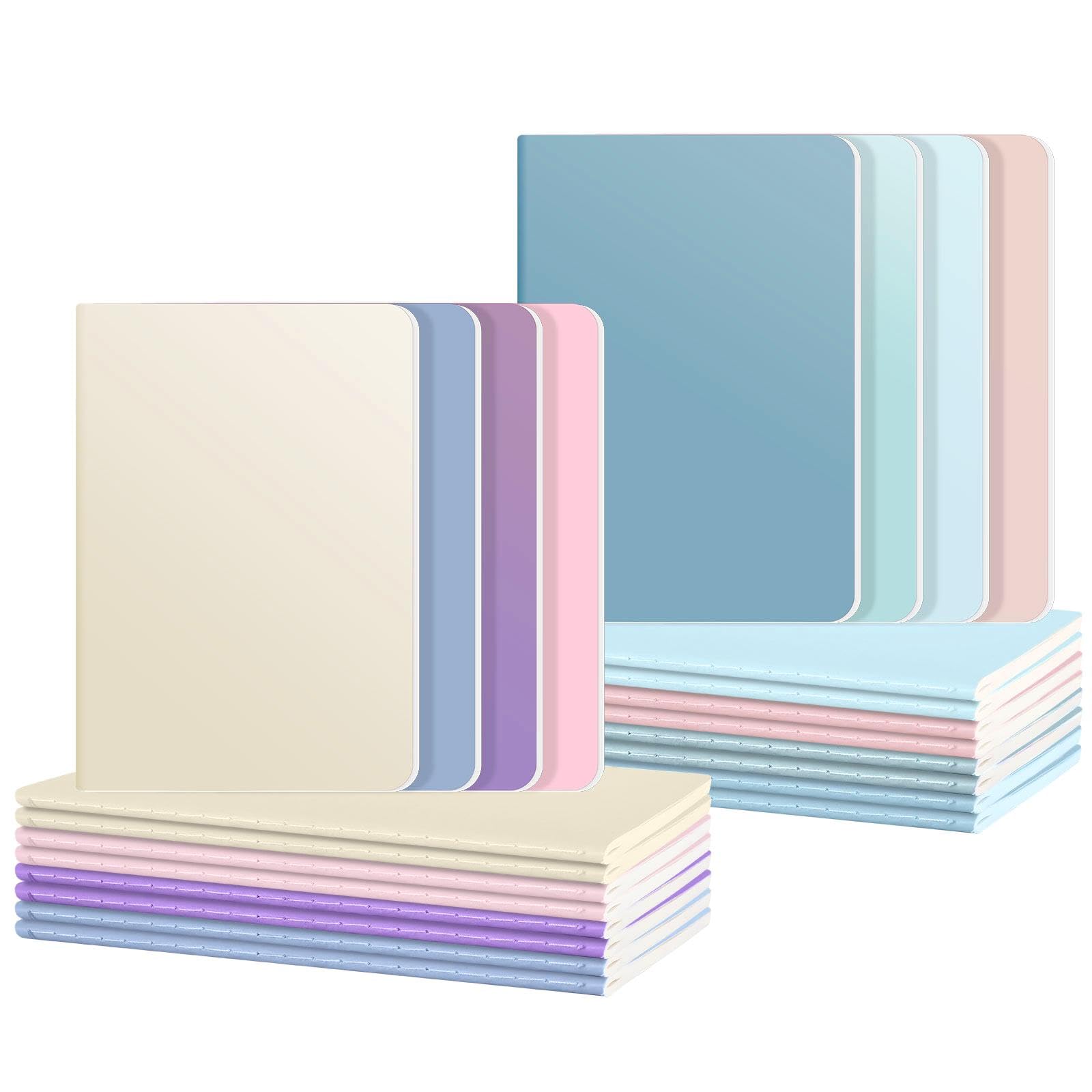 Ddaowanx 24 Pack Colorful Lined Notebooks, Journals in Bulk, 72 Pages ...