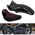 Amazon.com: HDBUBALUS Motorcycle Rear Fender + Solo Seat Short Mudguard ...