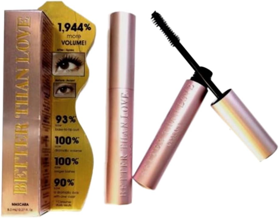 Too Faced Better Than Love Mascara 0.27 Ounce Full Size: Amazon.com.mx ...