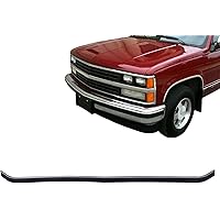 Amazon.com: CarPartsDepot Black Front Bumper Impact Trim With Chrome ...