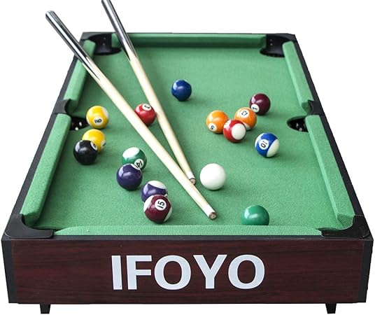 IFOYO 36-Inch Billiard Table, Mini Pool Table, Tabletop Snooker Game ...