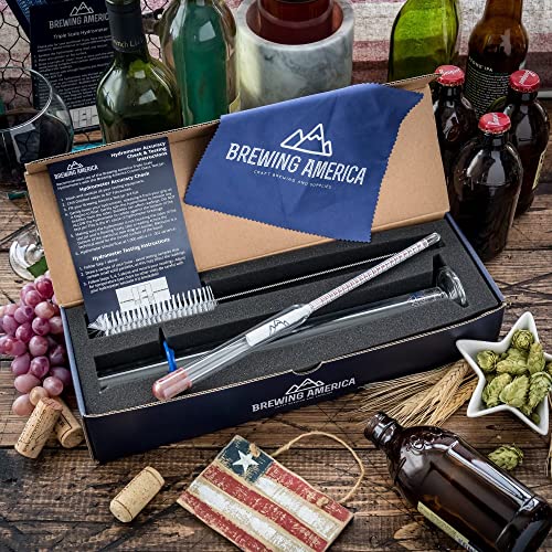 Mua Brewing Hydrometer Alcohol Tester Kit: USA-Made Beer & Wine ...