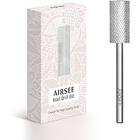 Amazon.com: AIRSEE Tungsten Carbide Acrylic Nail Drill Bit Efile Electric File Machine Head Tip ...