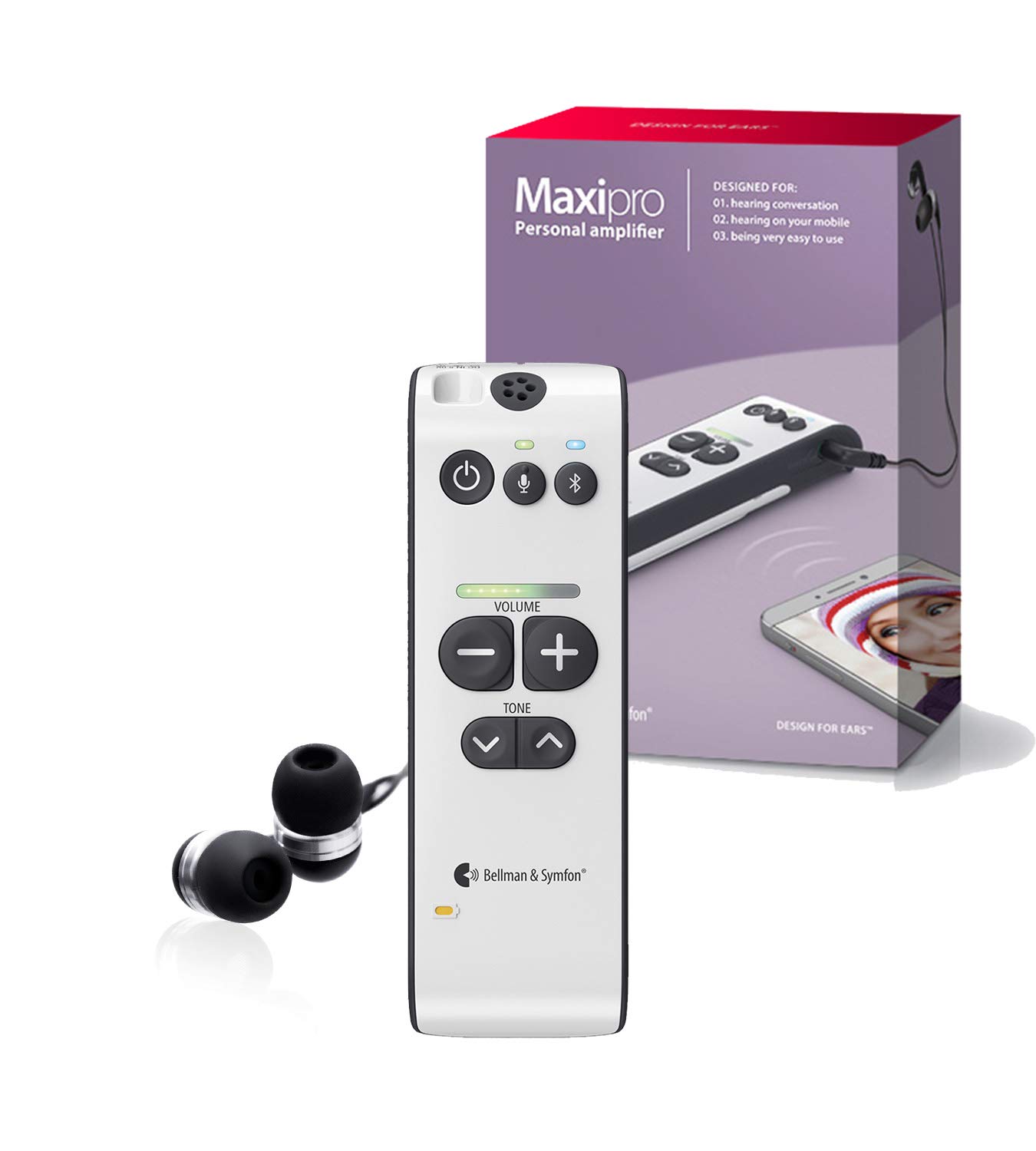 Buy Bellman & Symfon Maxi Pro Personal Sound Amplifier with Earphones ...