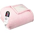 Amazon.com: YANYEA Electric Heated Throw Blanket Sherpa 50"x60" Pink ...