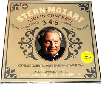 - Isaac Stern/ Mozart Violin Concerto No. 3/4/5 3LP Box Set - Amazon.com Music