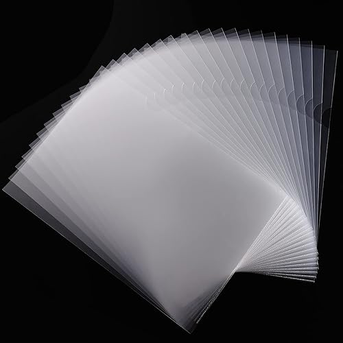 سعر L-Type A4 Clear Plastic File Folder [30 Pack] Open Top & Side A4 ...
