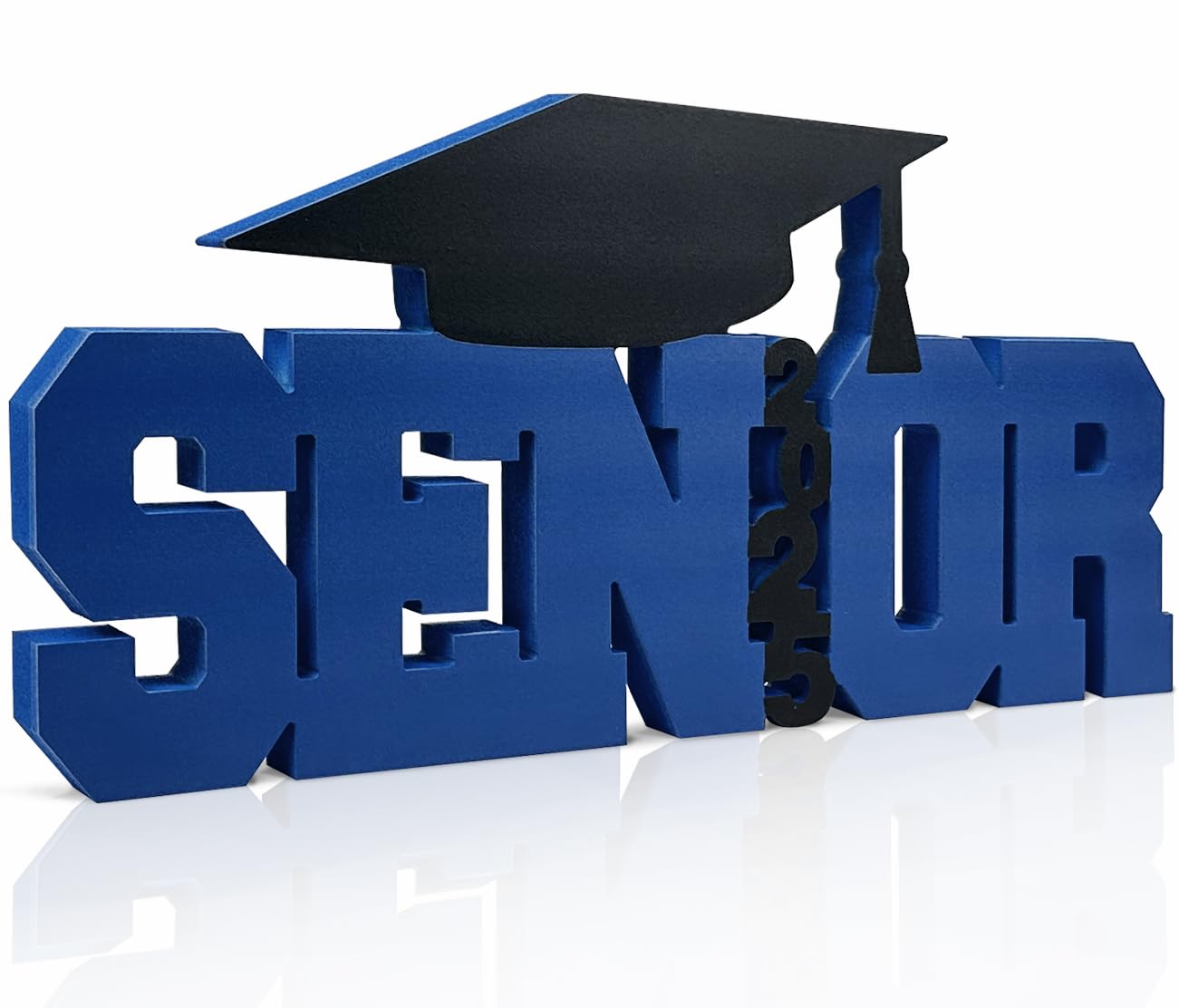 Blue Senior Sign Graduation Decorations Class of 2025 Plastic Photo ...