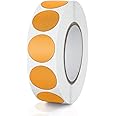 Amazon.com: Meitaat Round Stickers Orange 3/4 Inch Circle Labels with ...